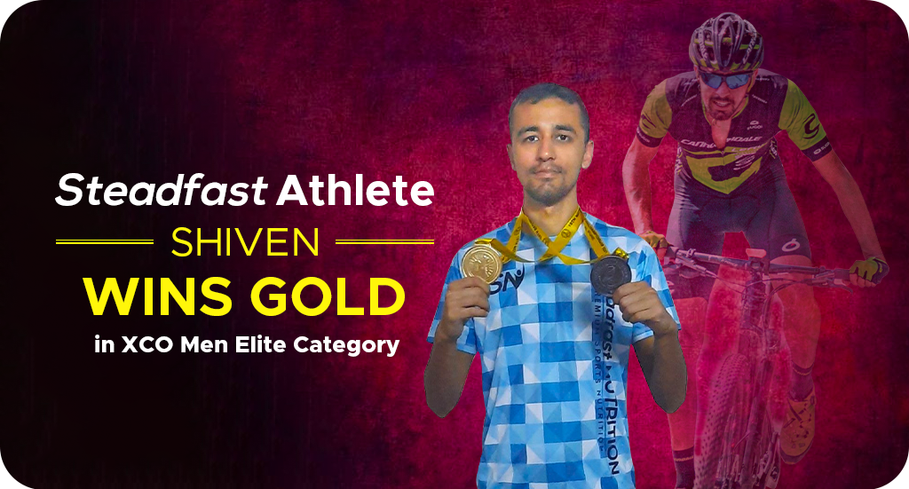 MTB PUNE: STEADFAST ATHLETE SHIVEN WINS GOLD IN XCO MEN ELITE CATEGORY