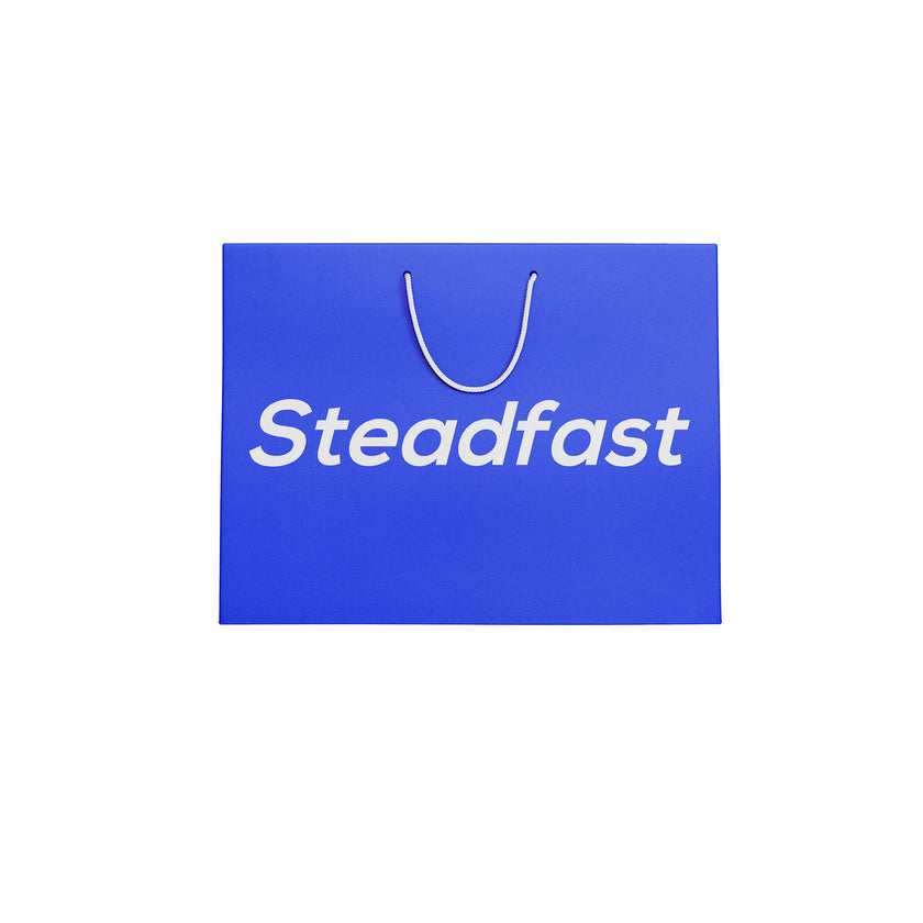 Steadfast Blue Paper Bag – Steadfast Nutrition