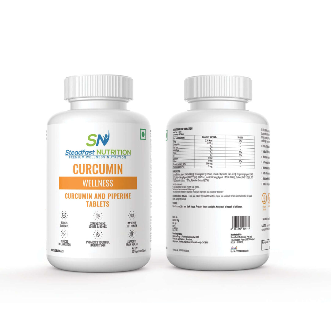 Buy Best Curcumin Tablets at Great Price Online 2024 – Steadfast Nutrition