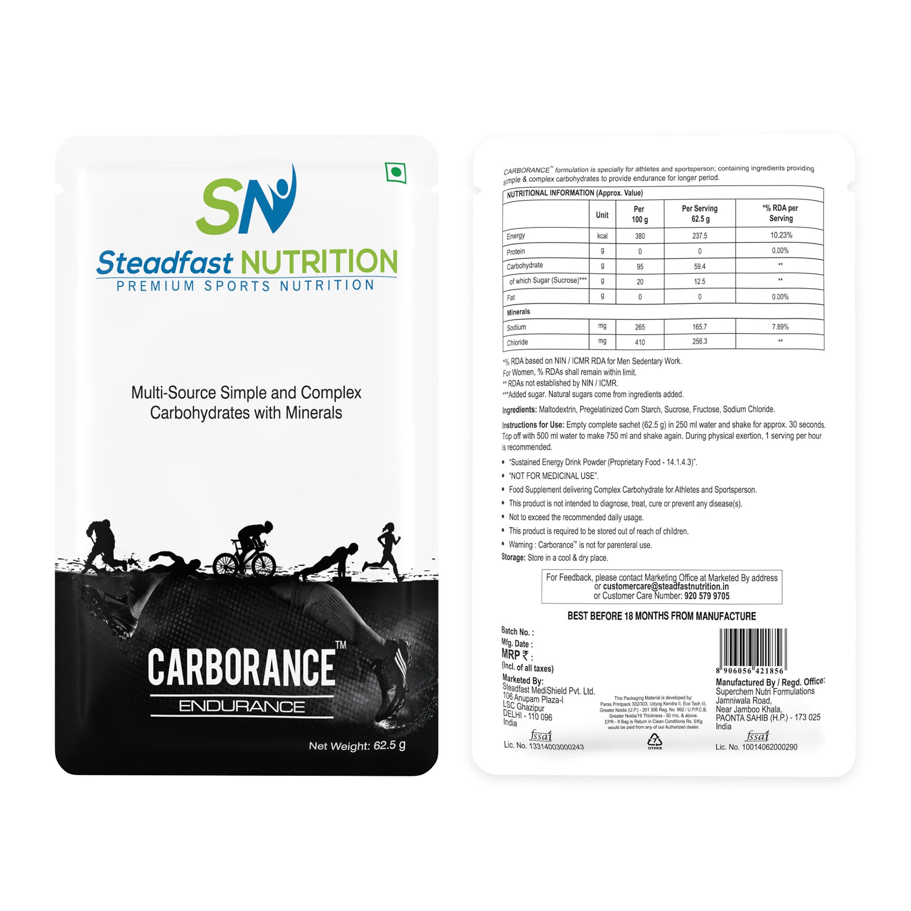 Best Carbohydrate Supplement Drink Online In India – Steadfast Nutrition