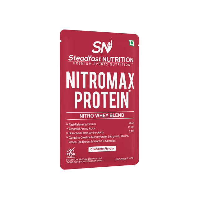 Whey Protein with Creatine, Chocolate Flavour | Nitromax Protein ...
