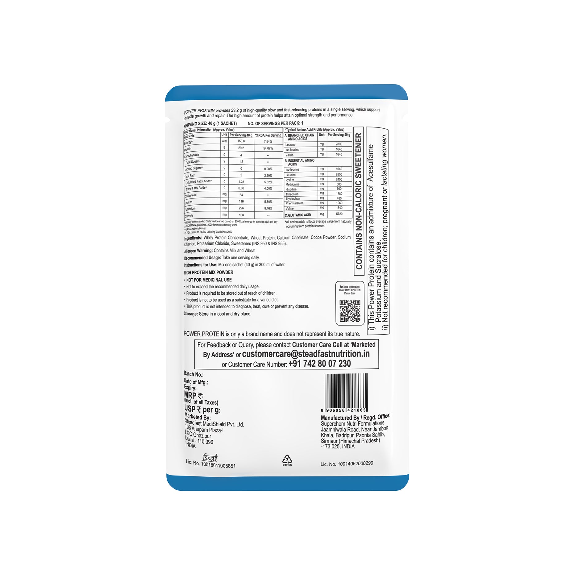 Whey Protein Concentrate with Calcium Caseinate and Natural Cocoa, 29 ...