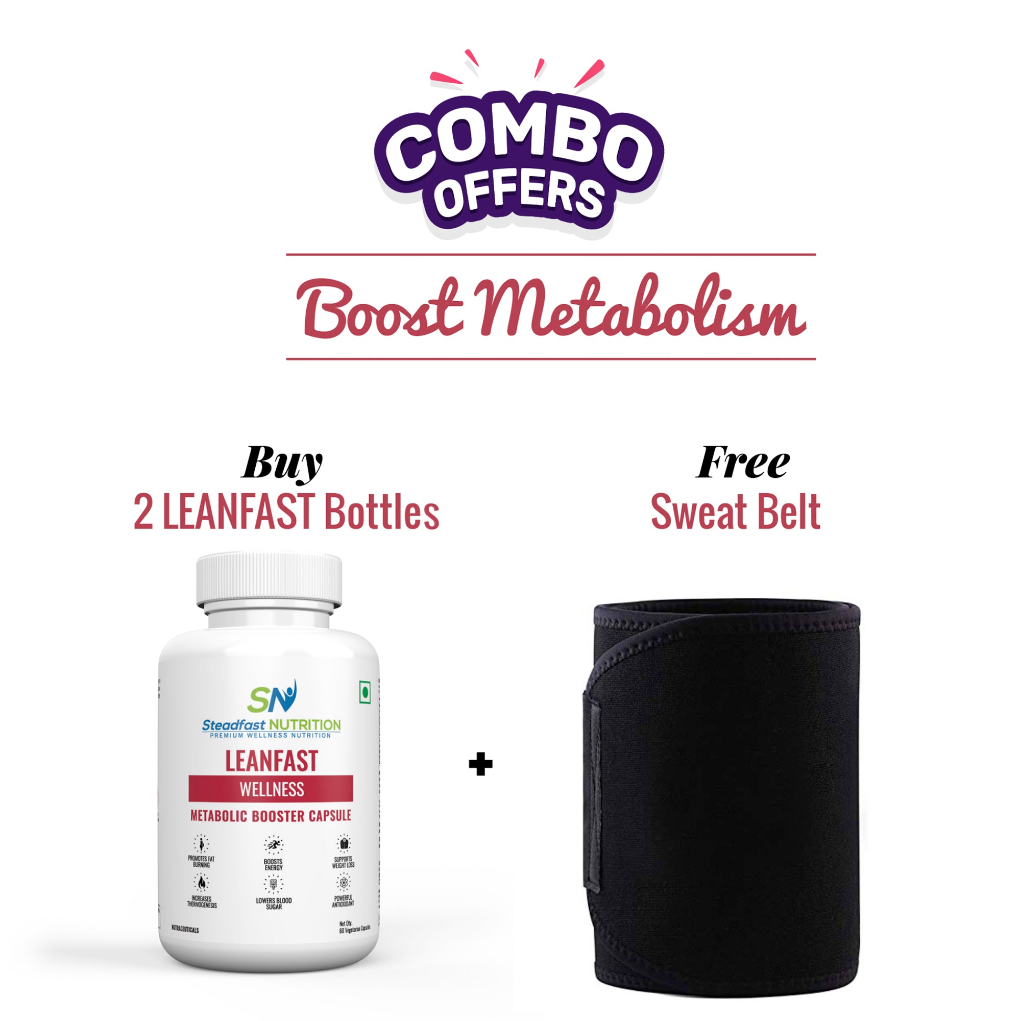 Sweatfast Combo | Metabolic Booster Supplement | Sweat Belt