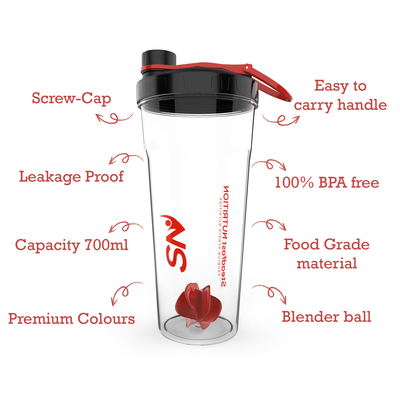 700 ml Premium Shaker